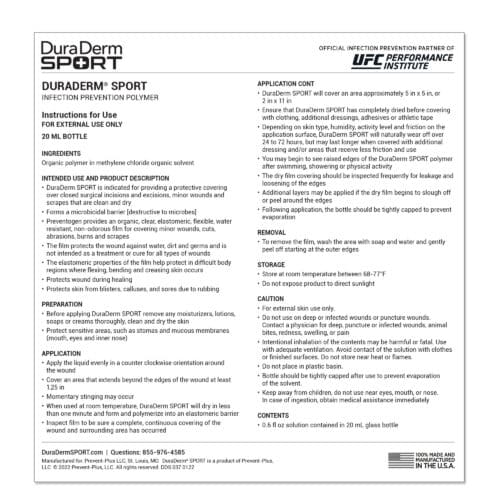 Instructions for Use | DuraDerm SPORT